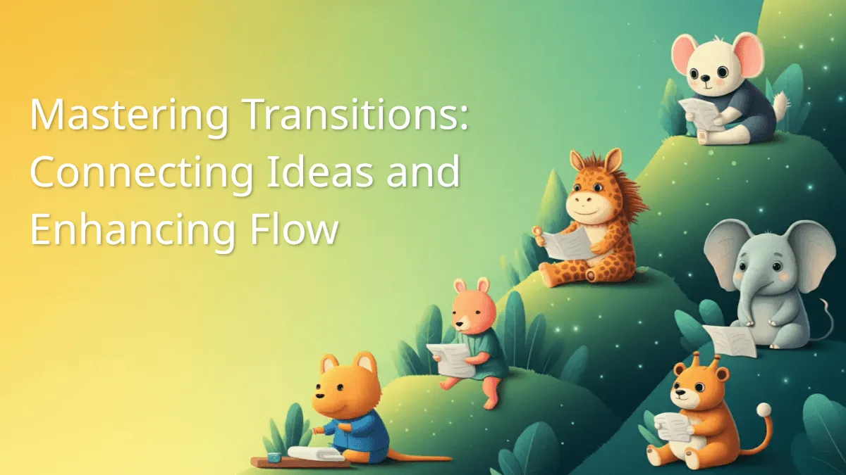 Mastering Transitions: Connecting Ideas and Enhancing Flow